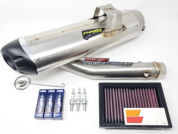 Can-Am Ryker 600 900 Rally PowerKit 2 Two Brothers Exhaust + KN Air ...