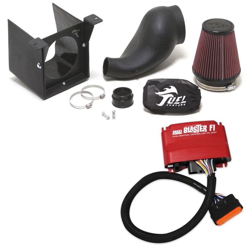 MSD Blaster Ignition CDI ECU EFI + Fuel Customs Intake Air Box Yamaha ...