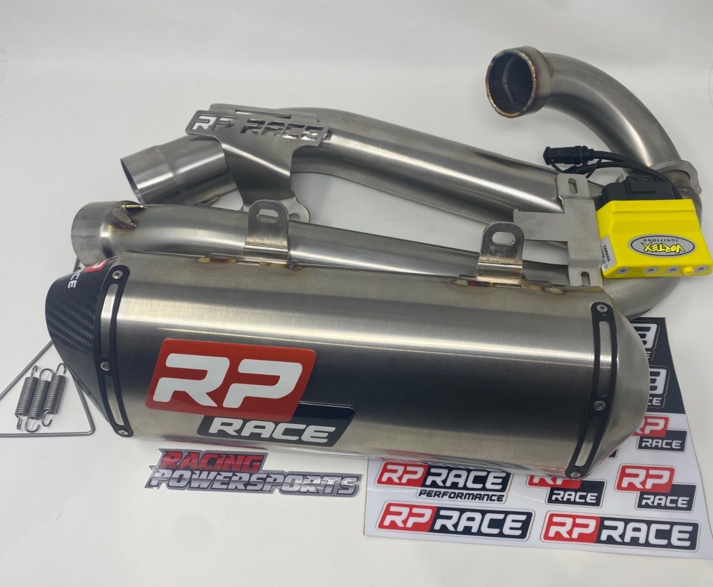 RP Race Complete Exhaust Shorty System + Vortex ECU Yamaha Raptor 700 2015+