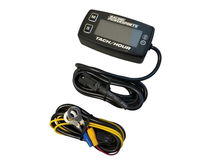 RacingPowerSports LED 12V Backlit Tach Tachometer Hour Meter ATV Boat ...