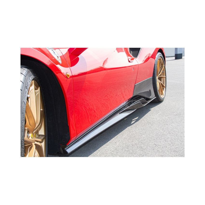 Capristo Ferrari 488 GTS Carbon Side Skirts Pista.Sides