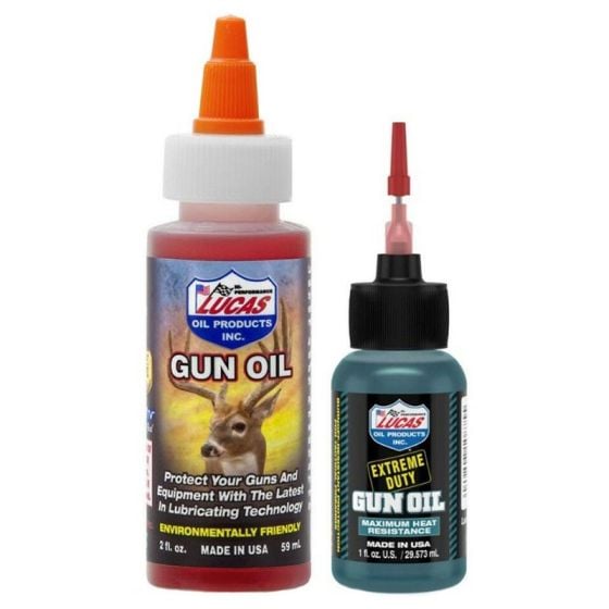 Lucas Oil Extreme Duty Gun Oil 1oz & Oil Hunting Gun Oil 2oz